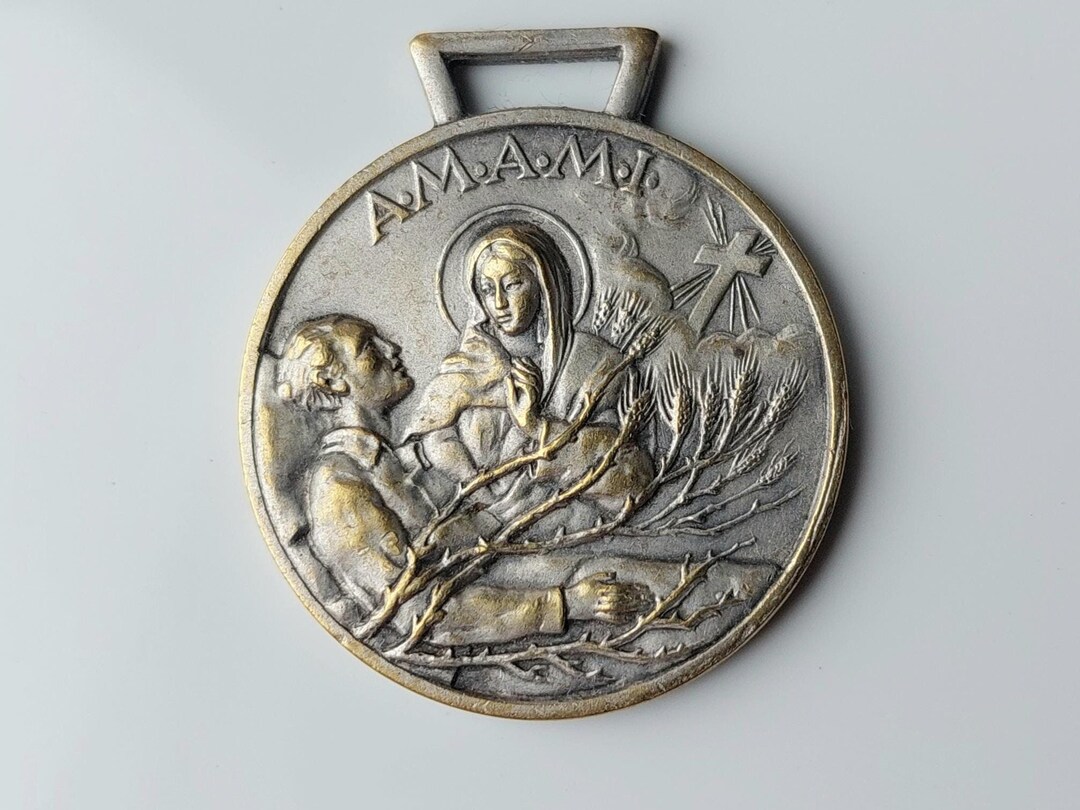 Sick Person's Aid Society Vintage Italian Medallion—amami Pendant Medal ...