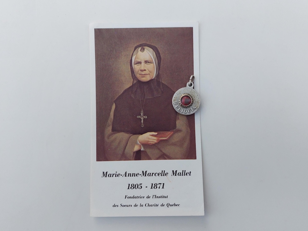Ven Marcelle Mallet Relic Medal + Card: Vintage Montreal Grey Nun ...