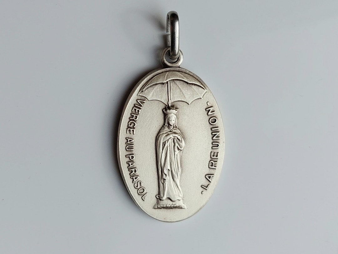 Volcano Protection Medal—reunion Vierge Au Parasol 1977 Our Lady of ...