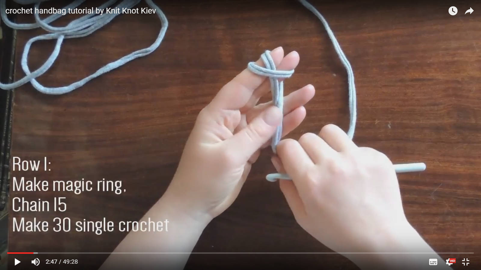 Video tutorial y patrón de bolso de hilo grueso a crochet/ - Etsy España