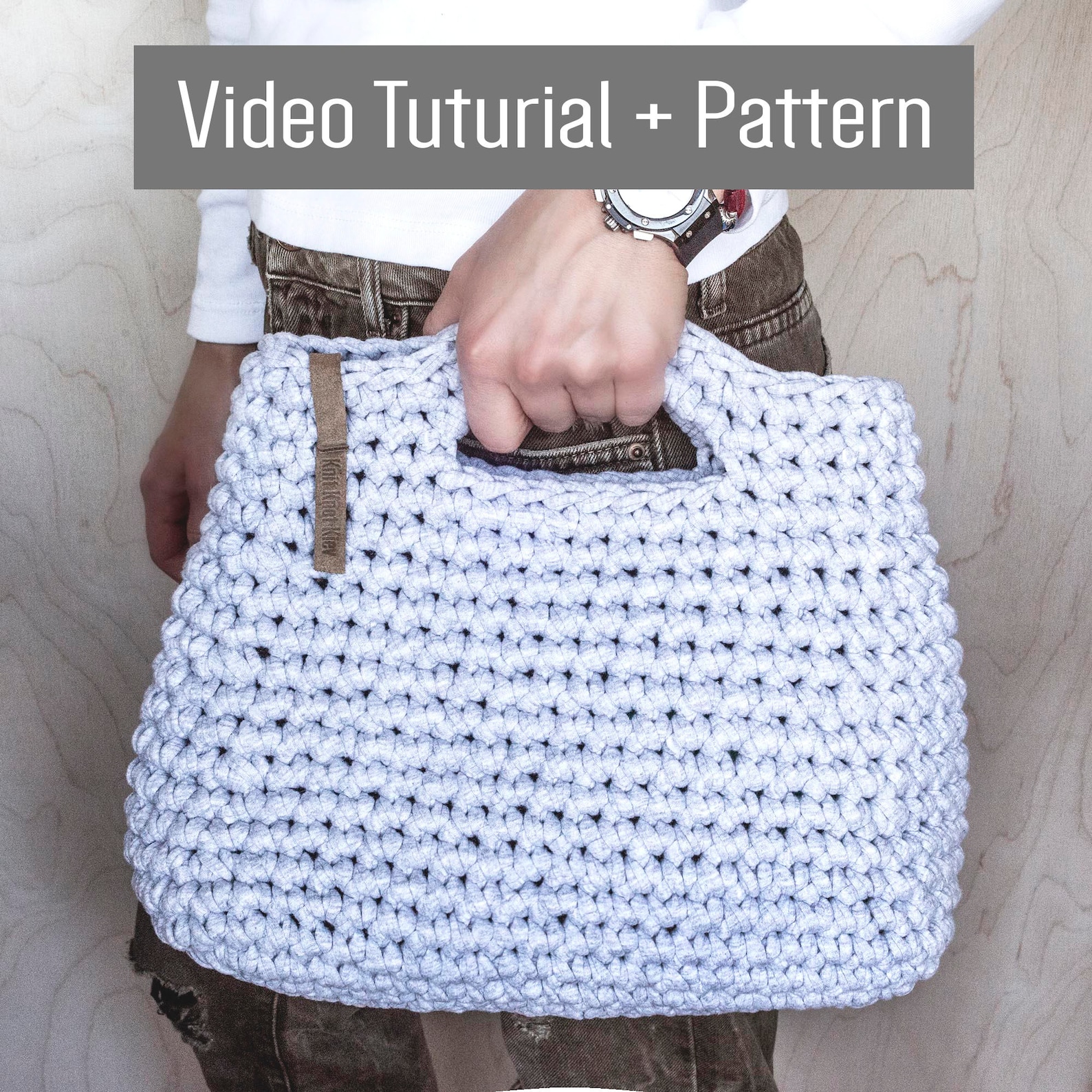Video tutorial y patrón de bolso de hilo grueso a crochet/ - Etsy España