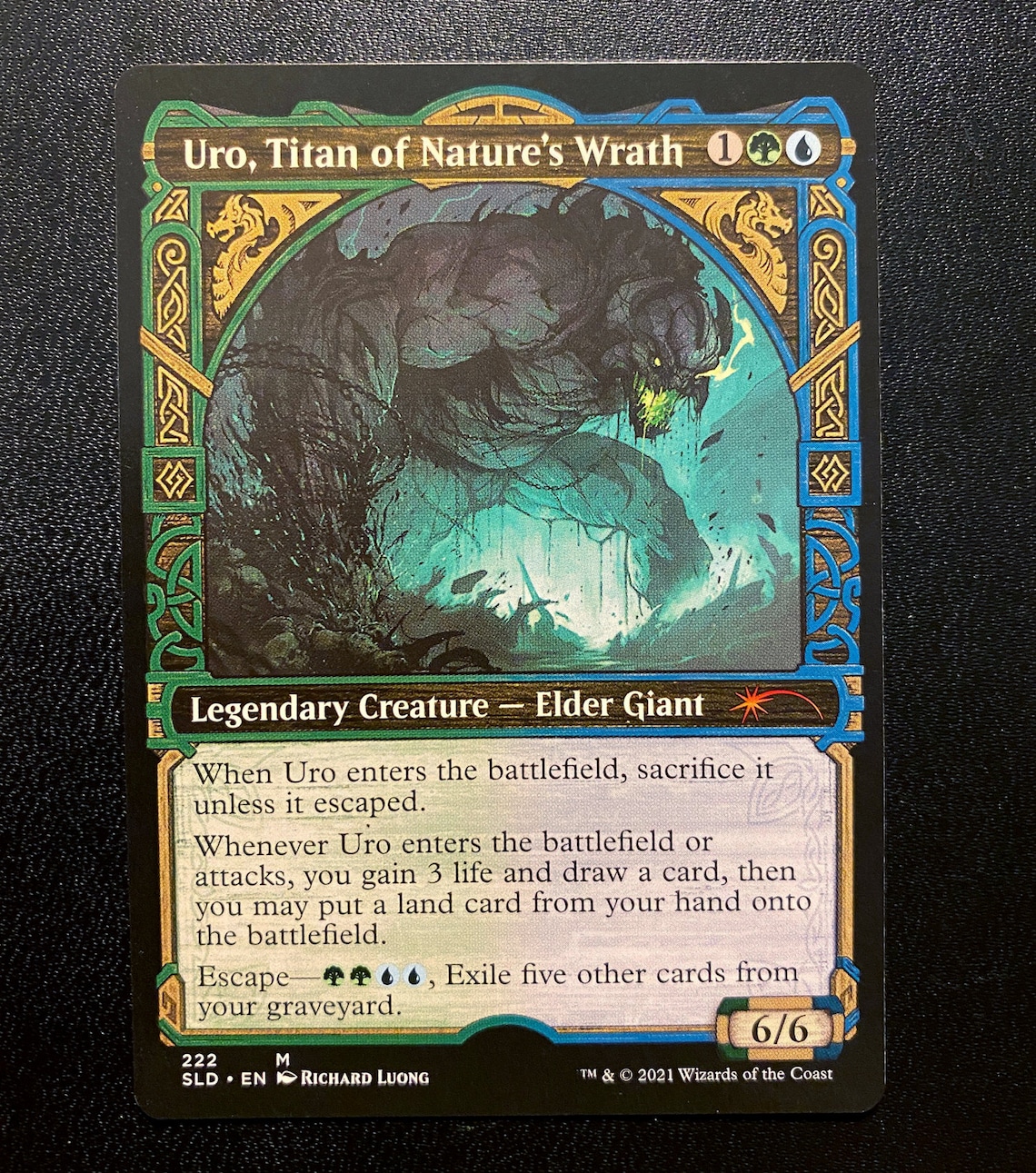 Uro Titan of Natures Wrath Showcase Magic the Gathering | Etsy
