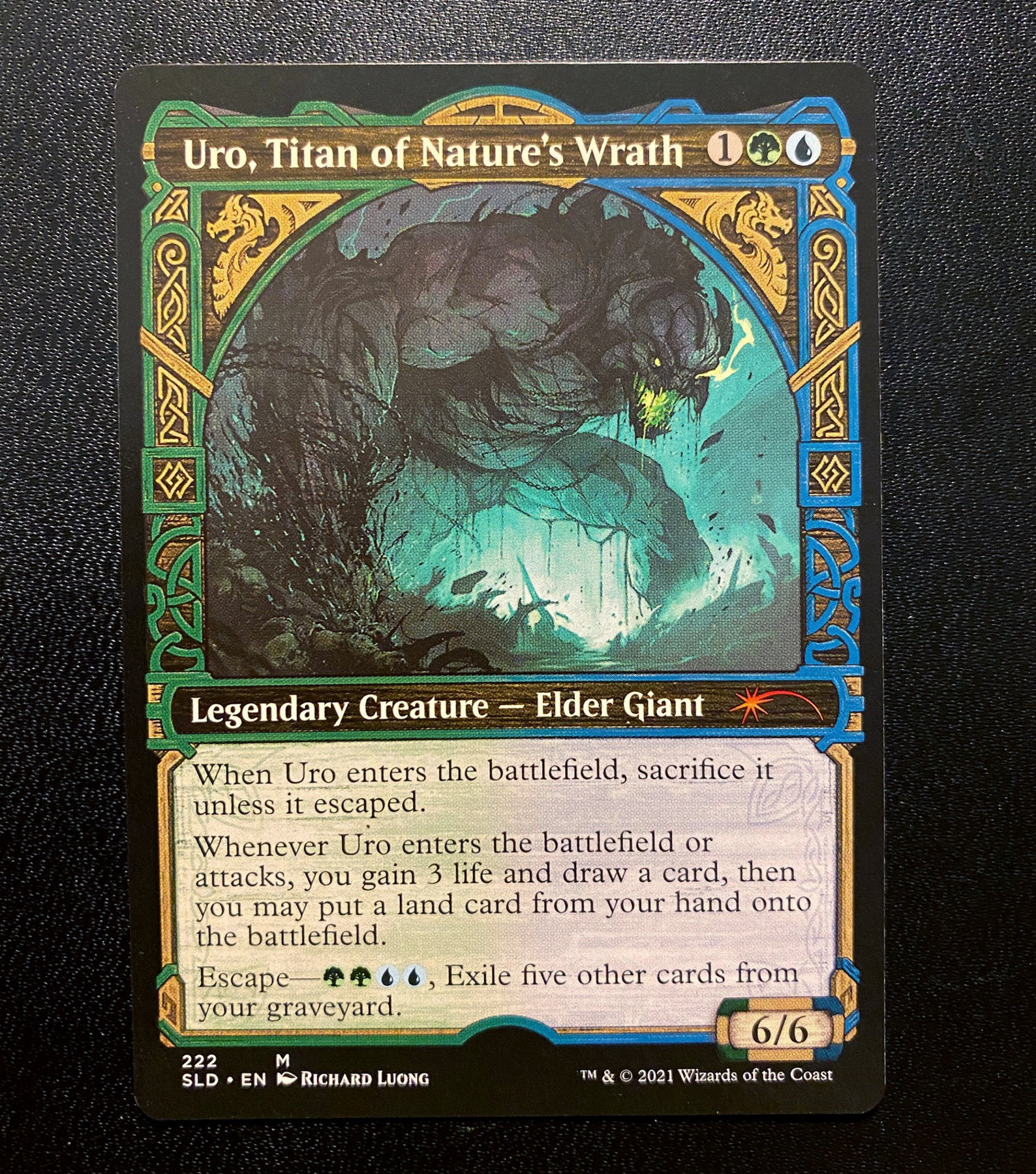 Uro Titan of Natures Wrath Showcase Magic the Gathering | Etsy