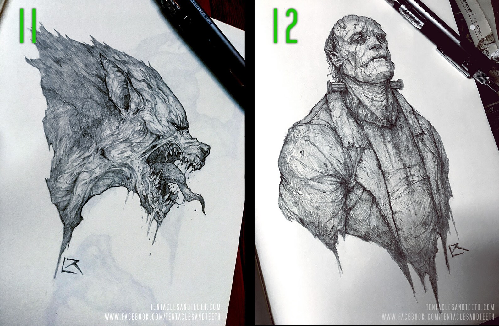 6x9 Archival Sketch Prints Signed - Page 1 - Etsy