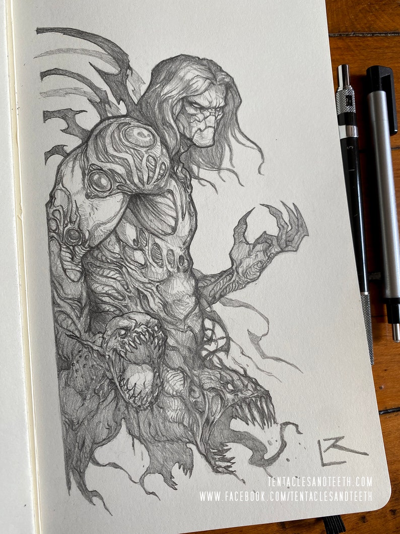 Original Character Bust Drawing of Your Choice - Etsy