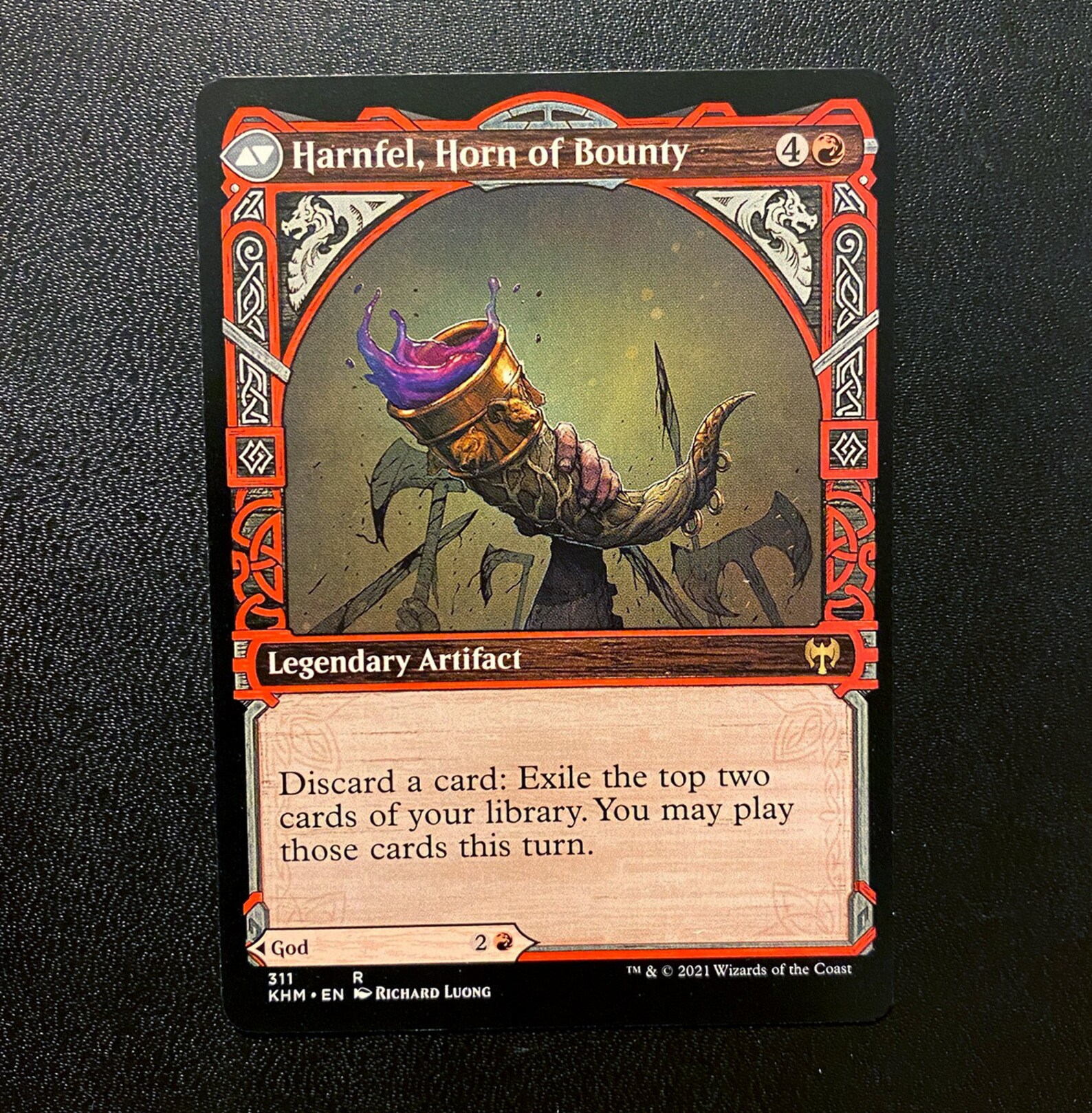 Harnfel, Horn of Bounty Showcase - Magic the Gathering Artist Proof ...
