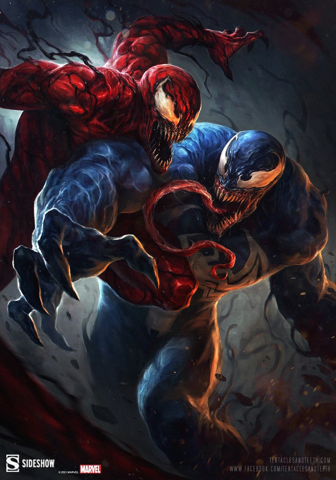 Venom and Carnage Officially Licensed Artist Proof Print - Etsy