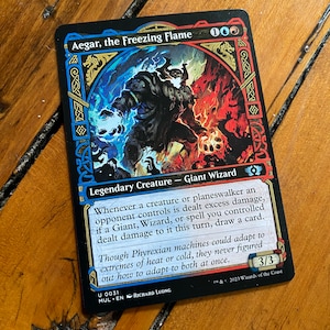 Aegar the Freezing Flame Showcase - Magic the Gathering Artist Proof ...