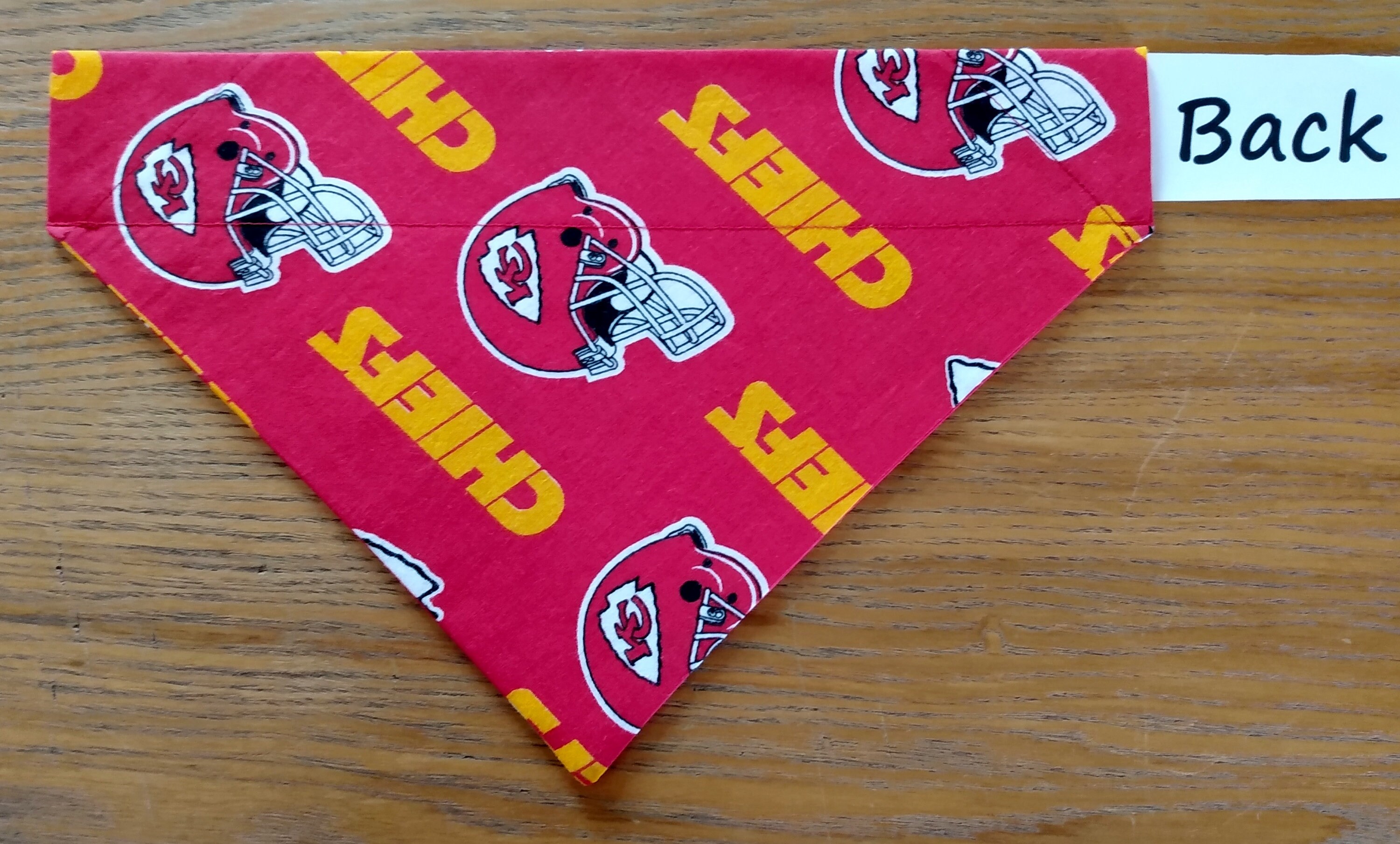 NFL Kansas City Chiefs Dog Bandana Scarf-over the | Etsy