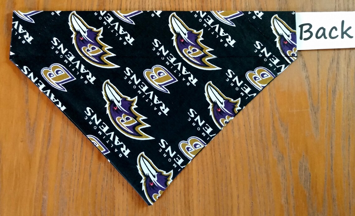 NFL Baltimore Ravens Dog Bandana Scarf-over the Collar/double | Etsy