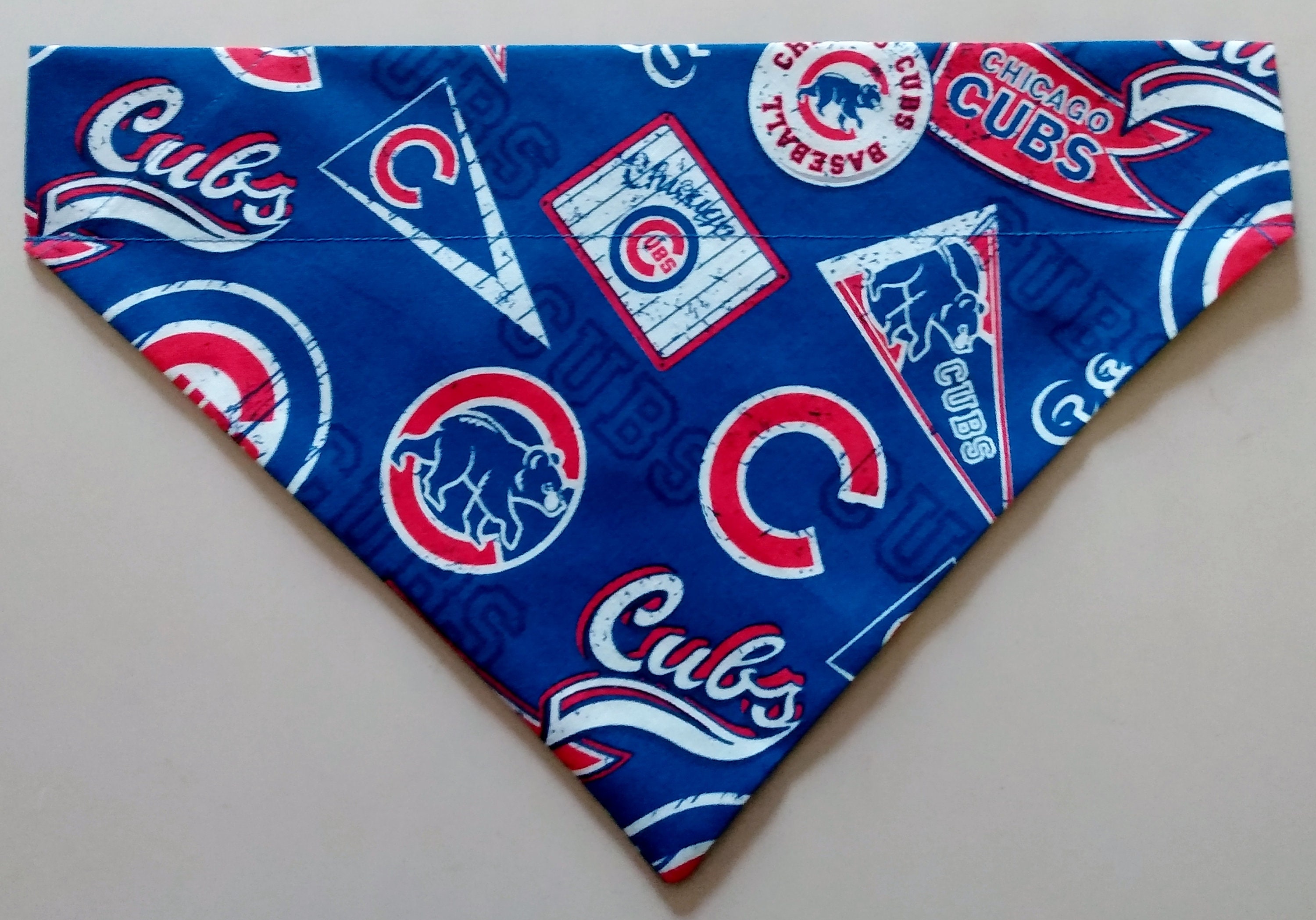 MLB Chicago Cubs Dog Bandana Scarf-Over the Collar/Double | Etsy