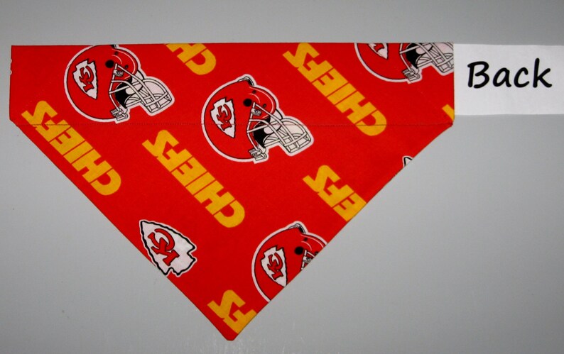 NFL Kansas City Chiefs Dog Bandana Scarf-Double Sided/Slide | Etsy