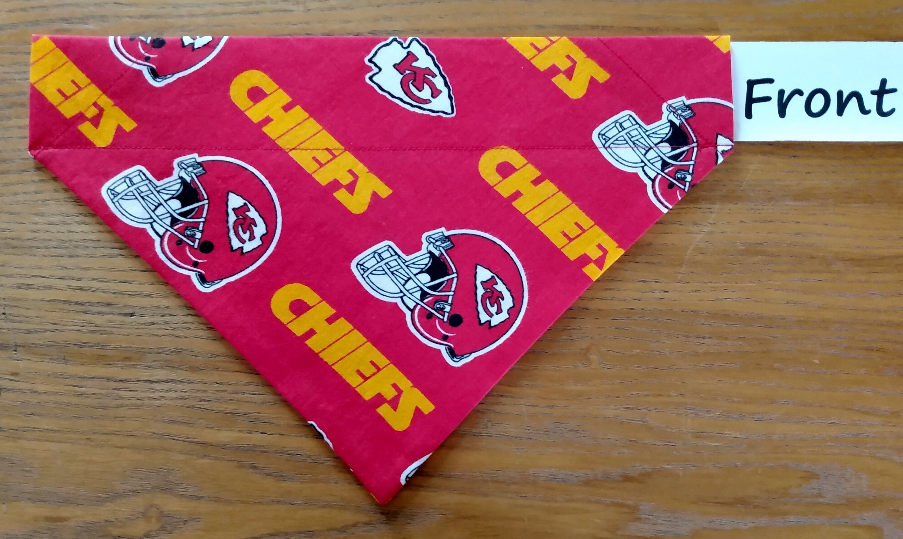 NFL Kansas City Chiefs Dog Bandana Scarf-over the | Etsy