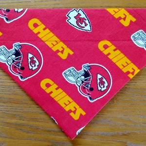 NFL Kansas City Chiefs Dog Bandana Scarf-over the Collar/double Sided ...