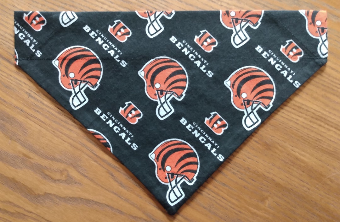 NFL Cincinnati Bengals Dog Bandana Scarf-over the Collar/double Sided ...