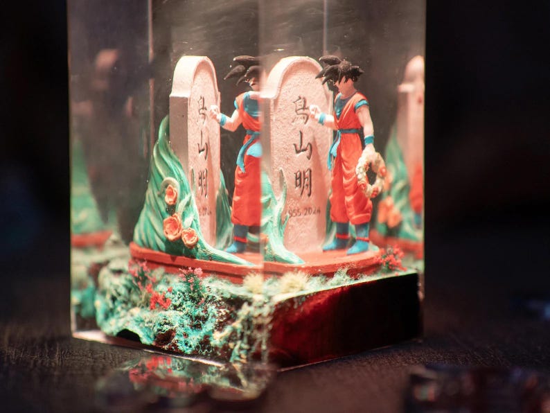 Akira Toriyama Anime Lamp, Epoxy Resin Night Light, Bedroom Lamp ...