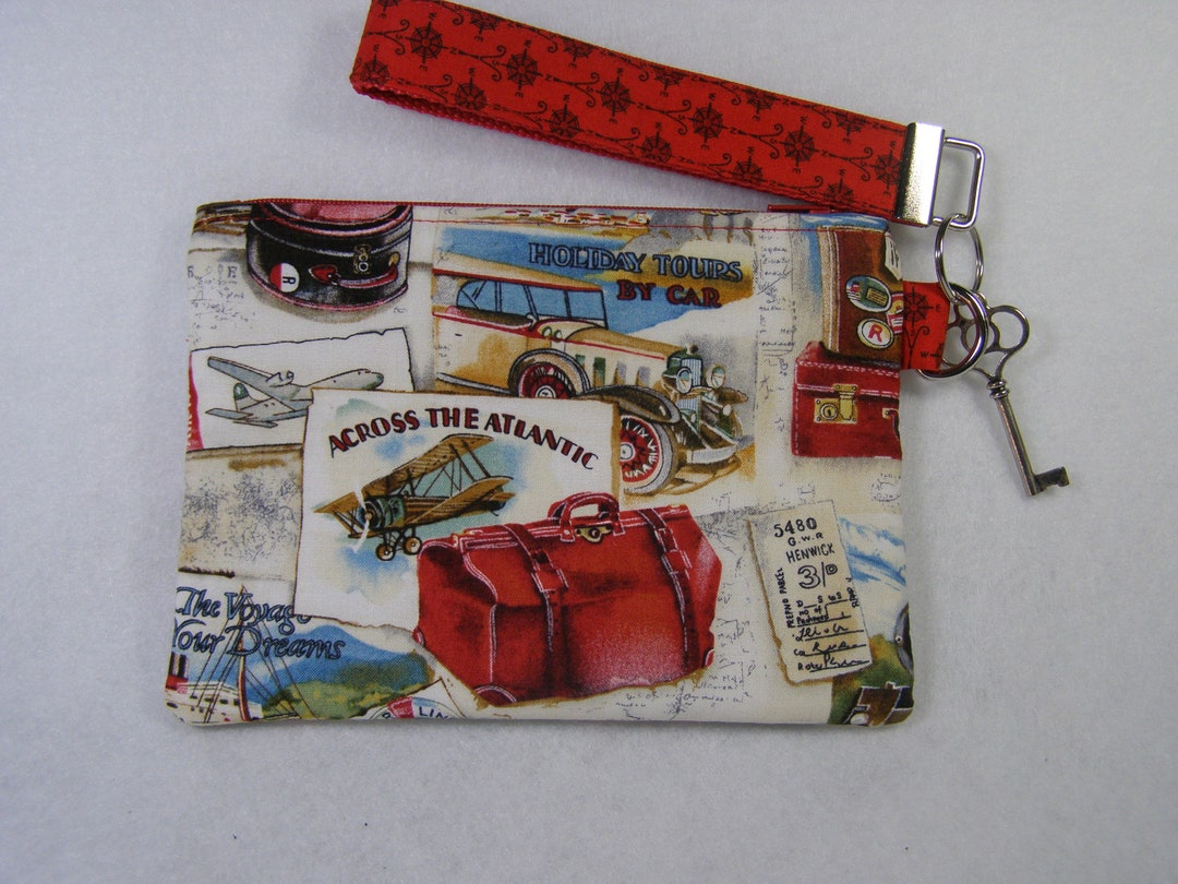 Large Wristlet Purse With Key Fob - Etsy