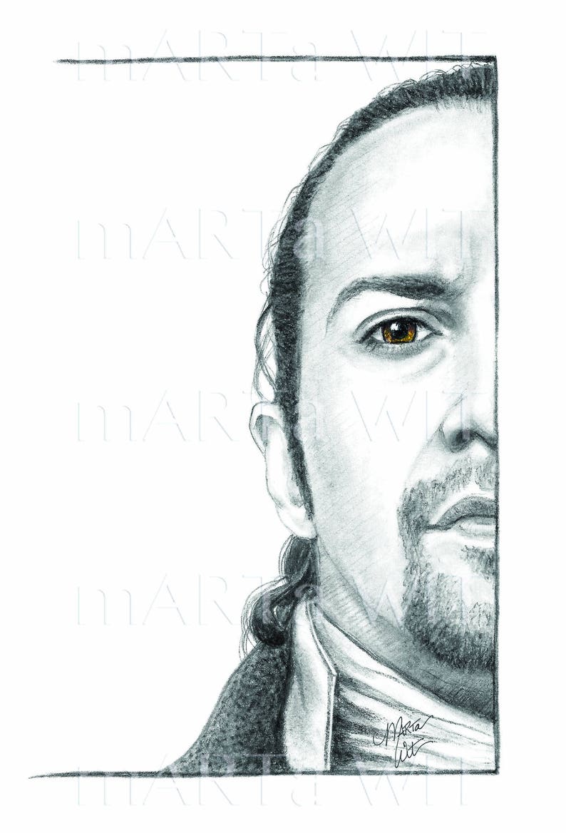 HAM01 - Fan Art Print - Alexander Hamilton - Etsy