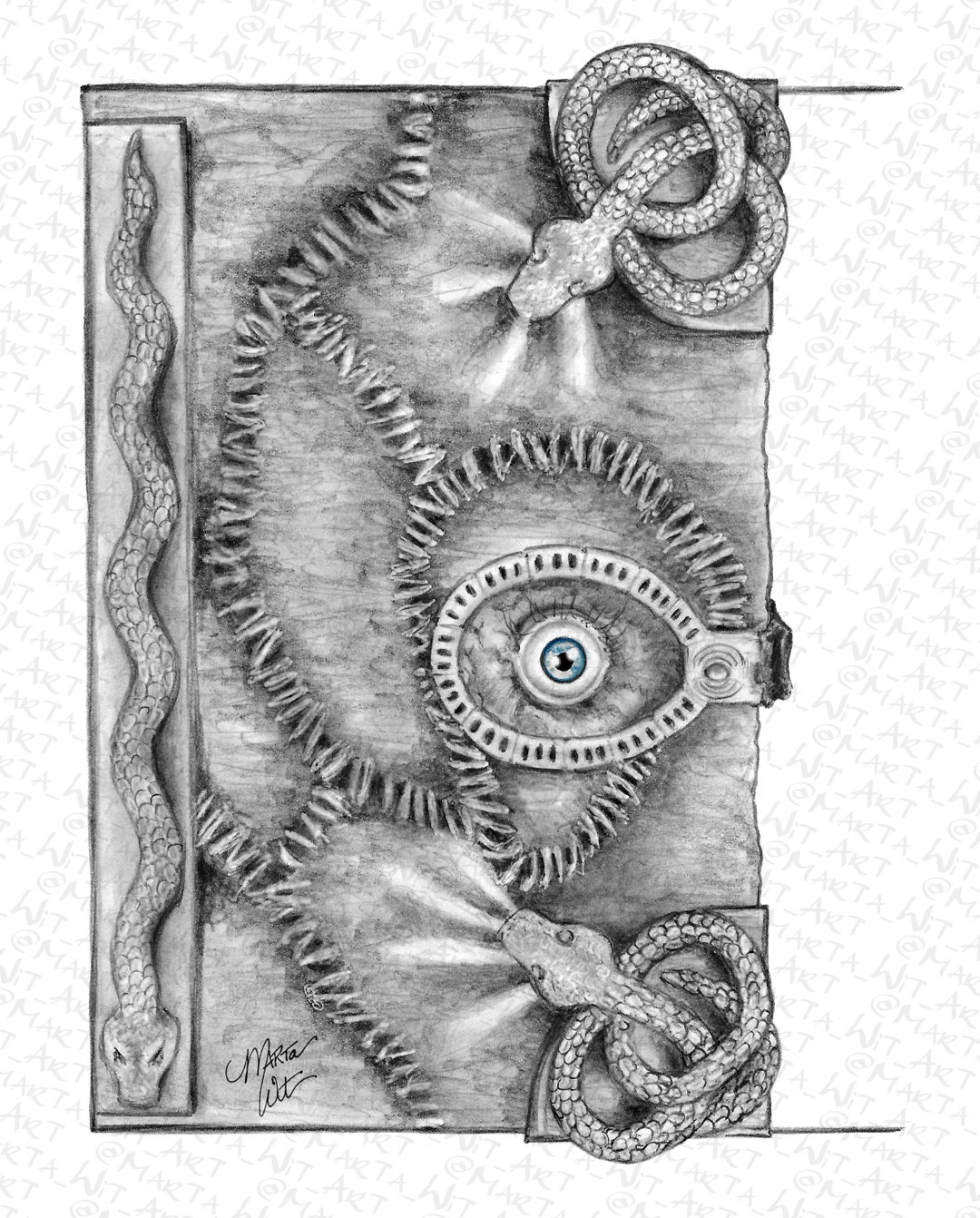 HP04 - Fan Art Print - Spell Book - Etsy