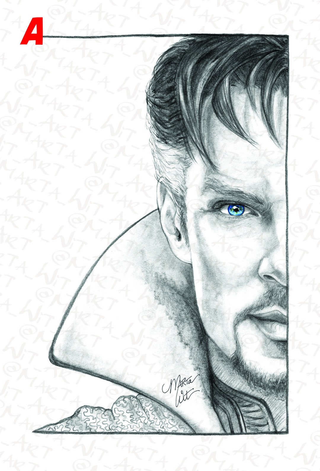 MARVEL39 Fan Art Print Doctor Strange Etsy