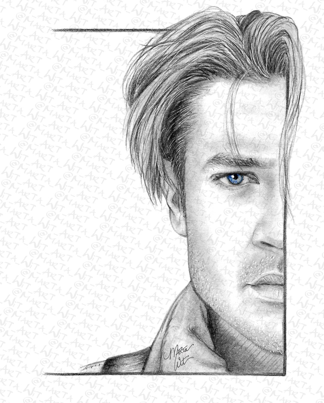 TM01 - Fan Art Print - Rick - Etsy