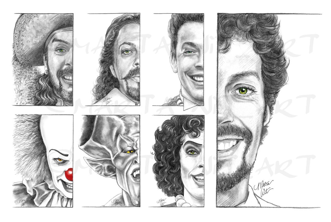 AT02P - Tim Curry Tribute Poster (12x18) - Etsy