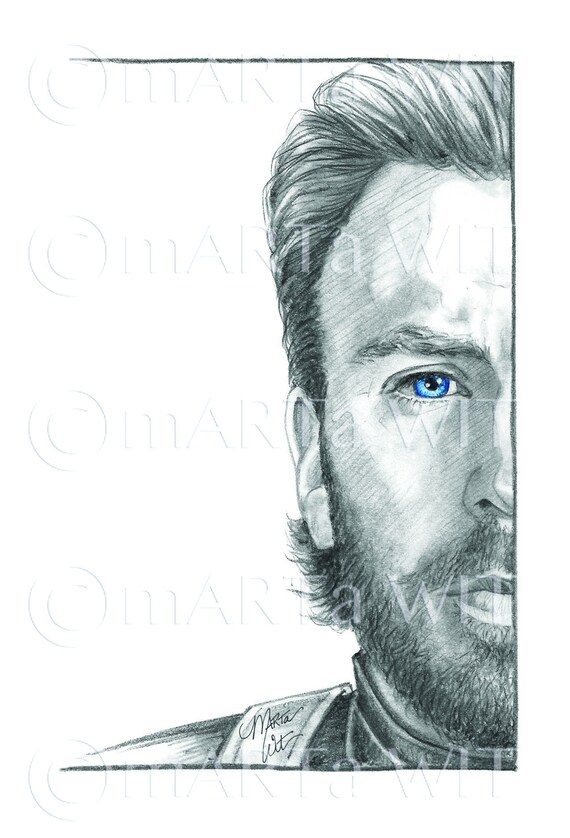 MARVEL01B Fan Art Print Steve Rogers nomad | Etsy