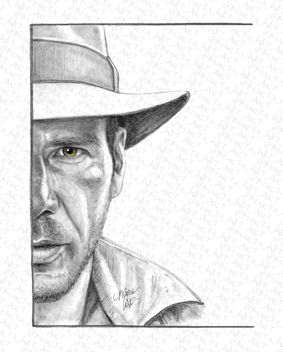 IJ02 Fan Art Print Indian Jones - Etsy