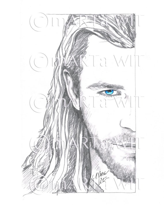 Thor Face Drawing