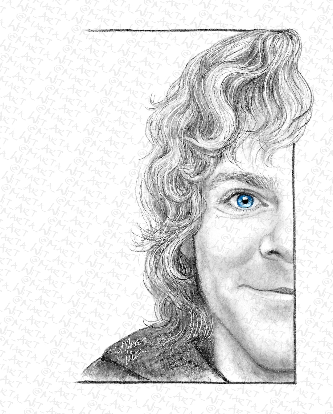 LOTR03 - Fan Art Print - Merry - Etsy