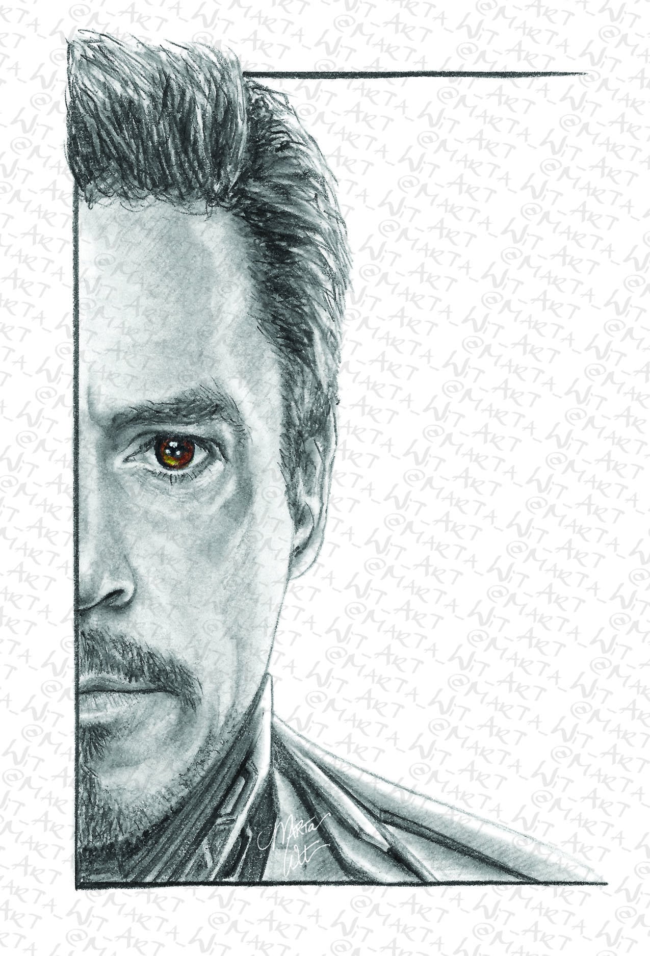 MARVEL09B Fan Art Print Tony Stark endgame - Etsy