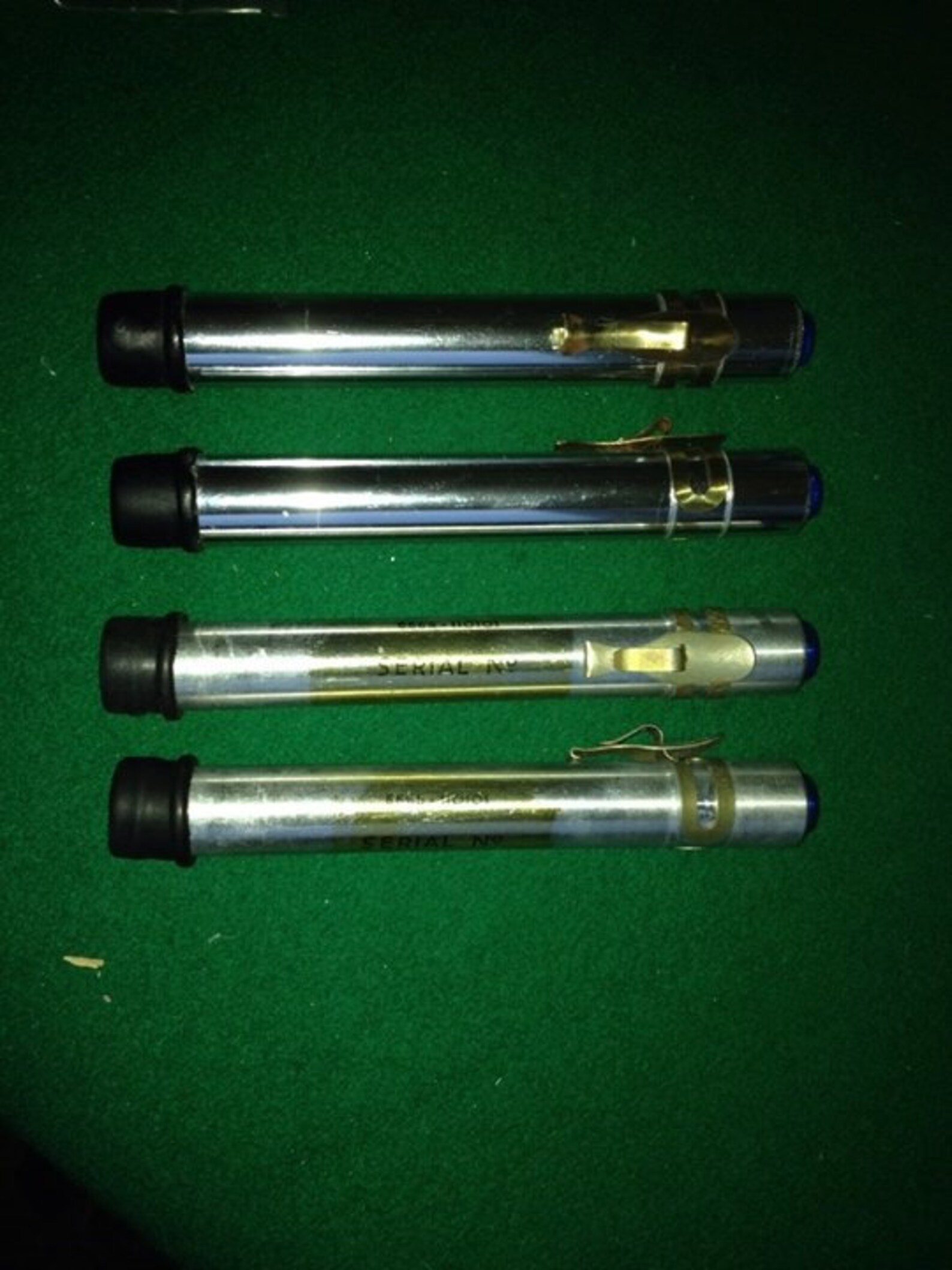 Set of 4 Cylinder Code-dosimeter Replica for Imperial Officer Whit ...
