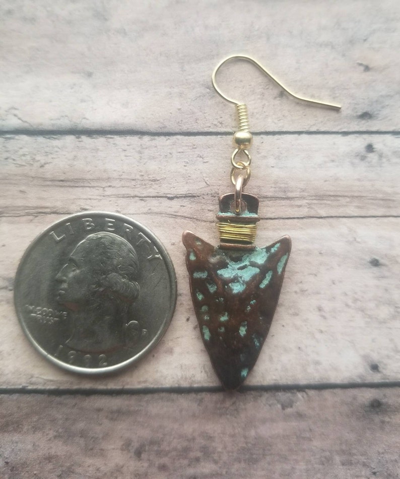 Arrowhead Earrings Rustic Earrings Dangle Earrings Gifts for Her ...