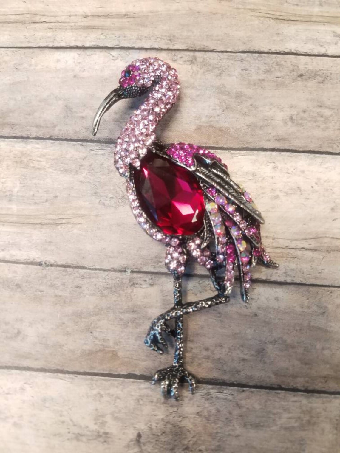 Flamingo Brooch Large Flamingos Gifts for Her Beautiful - Etsy