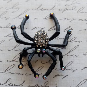 Dazzling Black Spider Brooch Halloween Brooches Gifts for Her Fancy ...