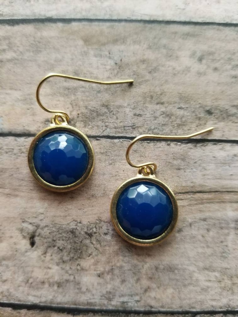 Faux Blue Gemstone Necklace Set Statement Necklace Gifts for | Etsy