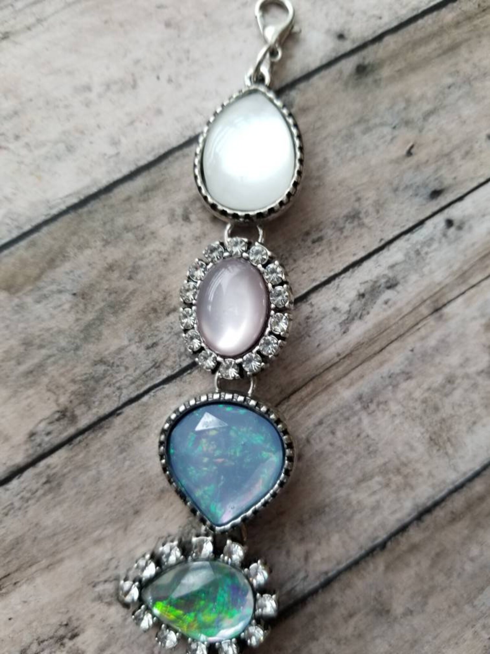 Acrylic Stones Link Bracelet Gifts for Her Statement - Etsy