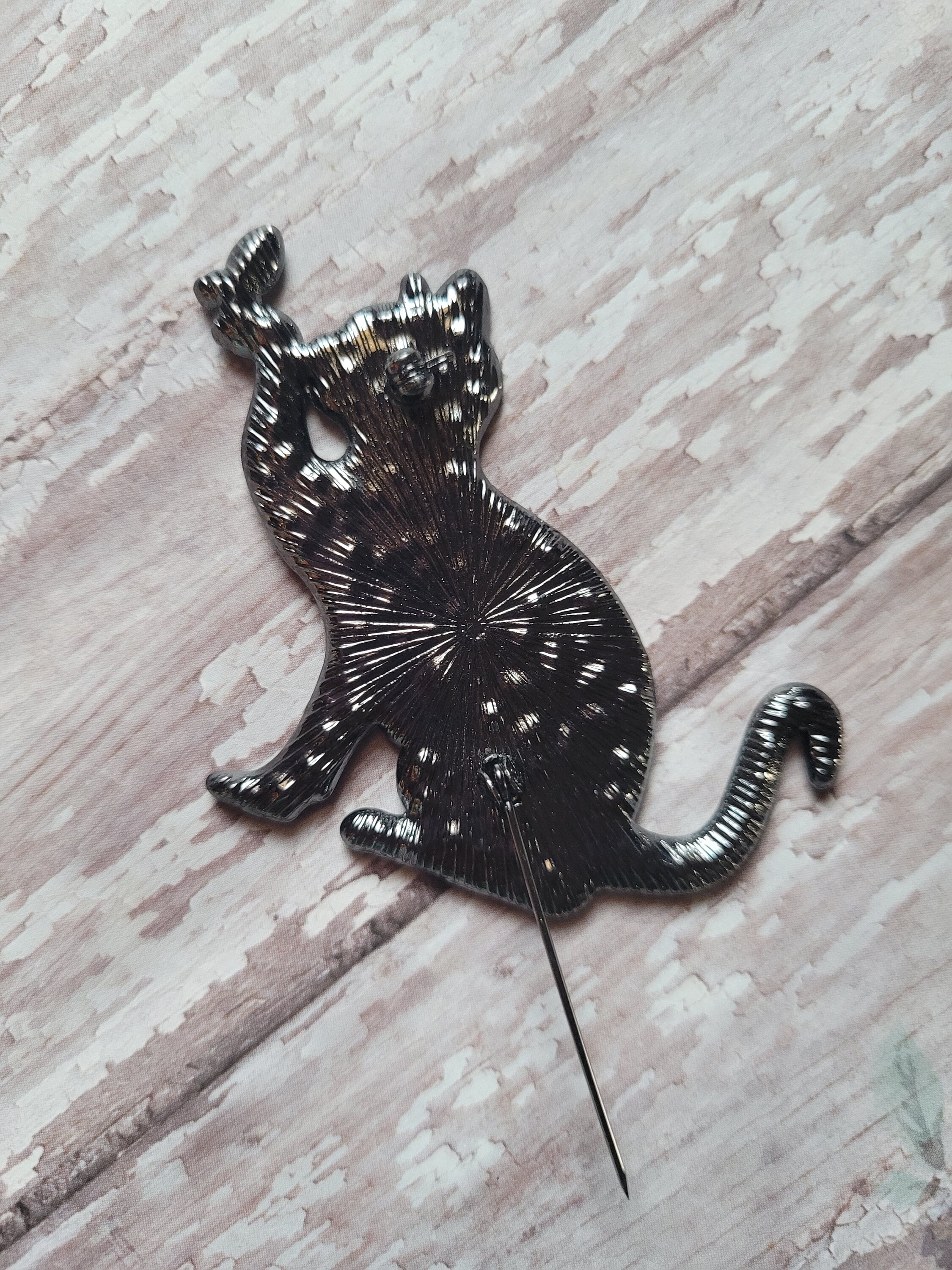 Black Cat Brooch, Crystal Black Cat Brooch, I Love Cats, Cute Black ...