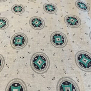 Mid Century Modern MCM Fabric Geometric Pattern From the 1950’s 36 ...