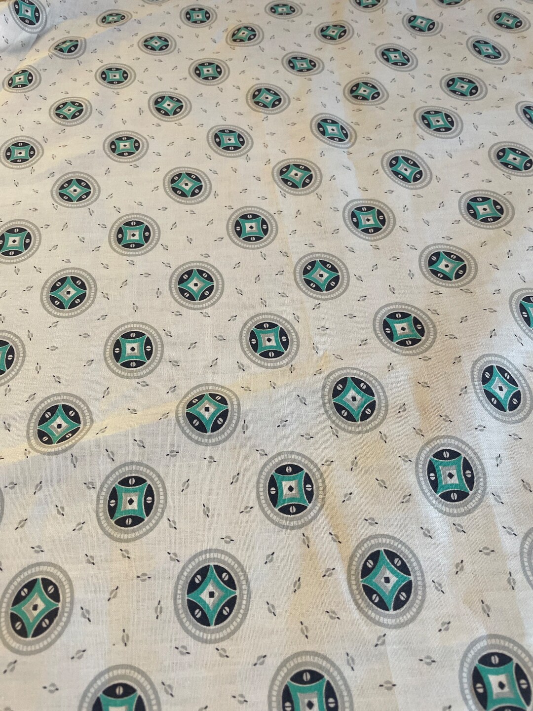 Mid Century Modern MCM Fabric Geometric Pattern From the 1950’s 36 ...