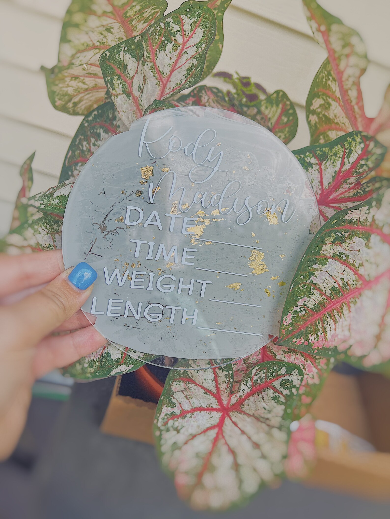 Baby Circle Newborn Circle Acrylic Circle Newborn - Etsy