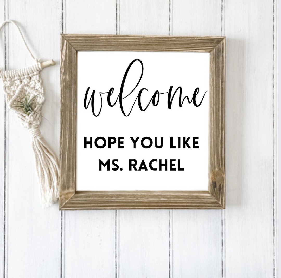 Welcome Nursery Humor Mrs. Rachel Hope You Like Ms. Rachel Kid Humor - Etsy