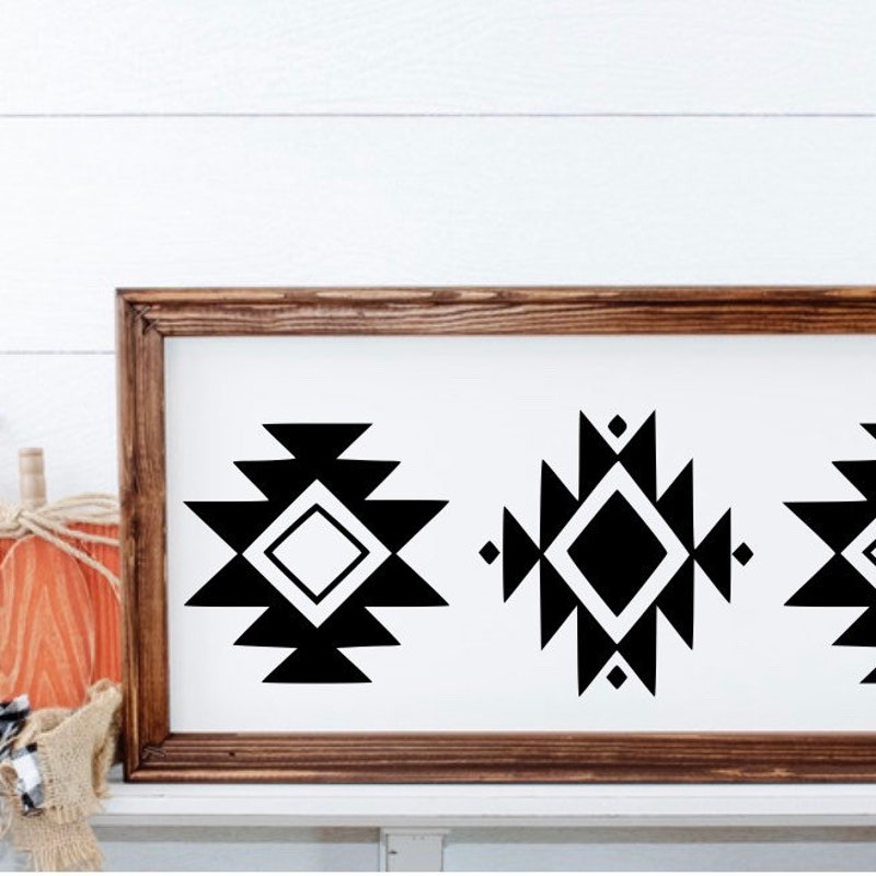 Aztec Wood Sign - Etsy