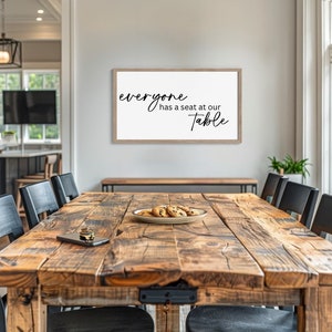 Above Table Dining Room Decor Large Wall Sign Modern Farmhouse Trendy ...