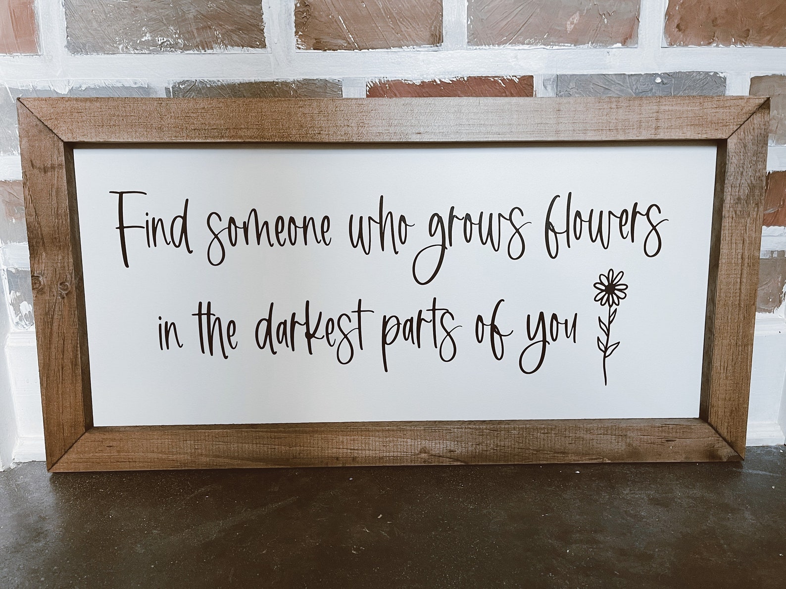 Find Someone Who Grows Flowers Wall Decor Love Signs - Etsy