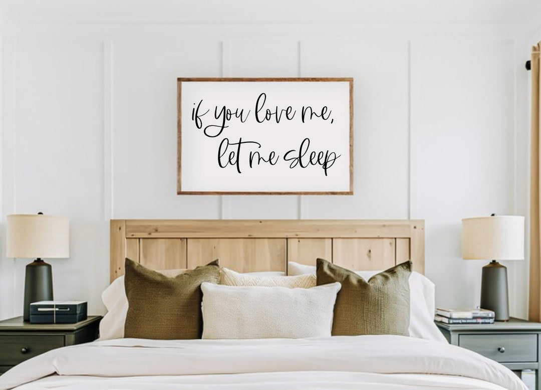 Large Wall Sign Bedroom Above Bed House Warming Gift New Home Wall Art ...