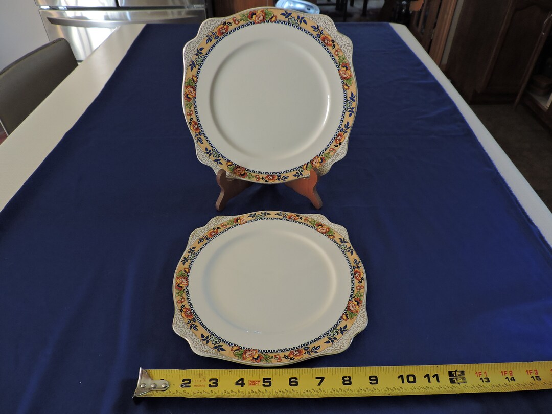 Royal Staffordshire Pottery Wilkinson Square Plate Pattern ROS14 - Etsy