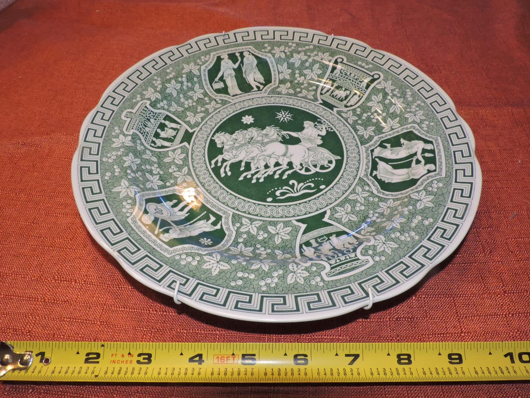 Spode GREEK Black Dinner Plate Archive Collection Traditions Series 10. ...