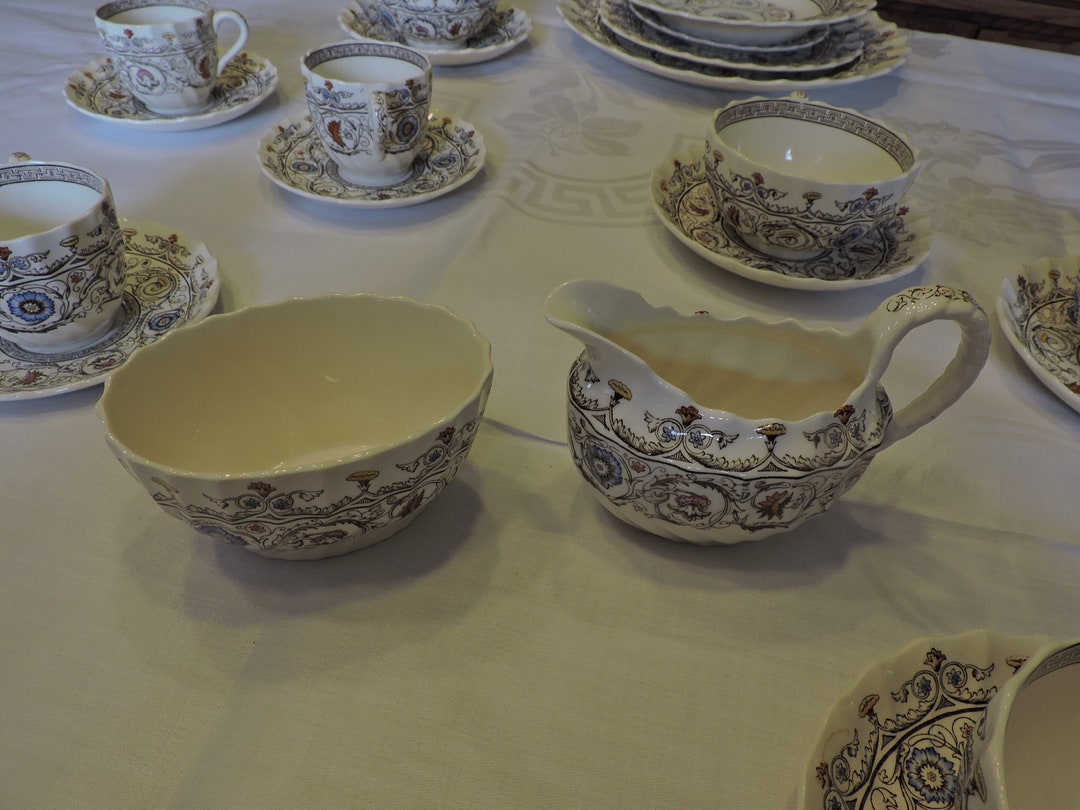 C1940s Copelan Spode FLORENCE Creamer & Open Sugar Bowl Set | Copeland ...