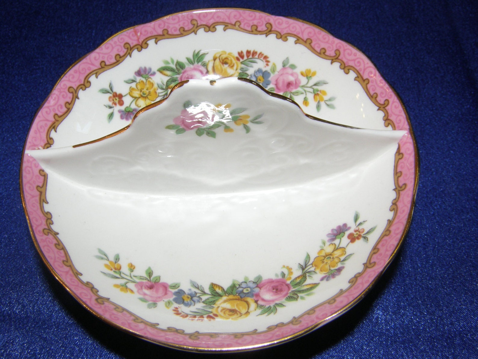 Pagoda by Crown Staffordshire Double Salt Dip / Trinket Dish | Etsy India